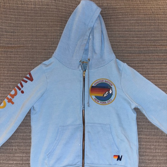 Aviator Nation | Sweaters | Aviator Nation Blue Sweatshirt Hoodie ...